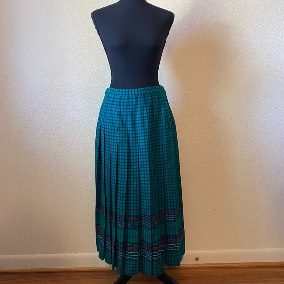 Pendleton | Skirts | Pendleton Plaid Pleaded Wool Skirt | Poshmark